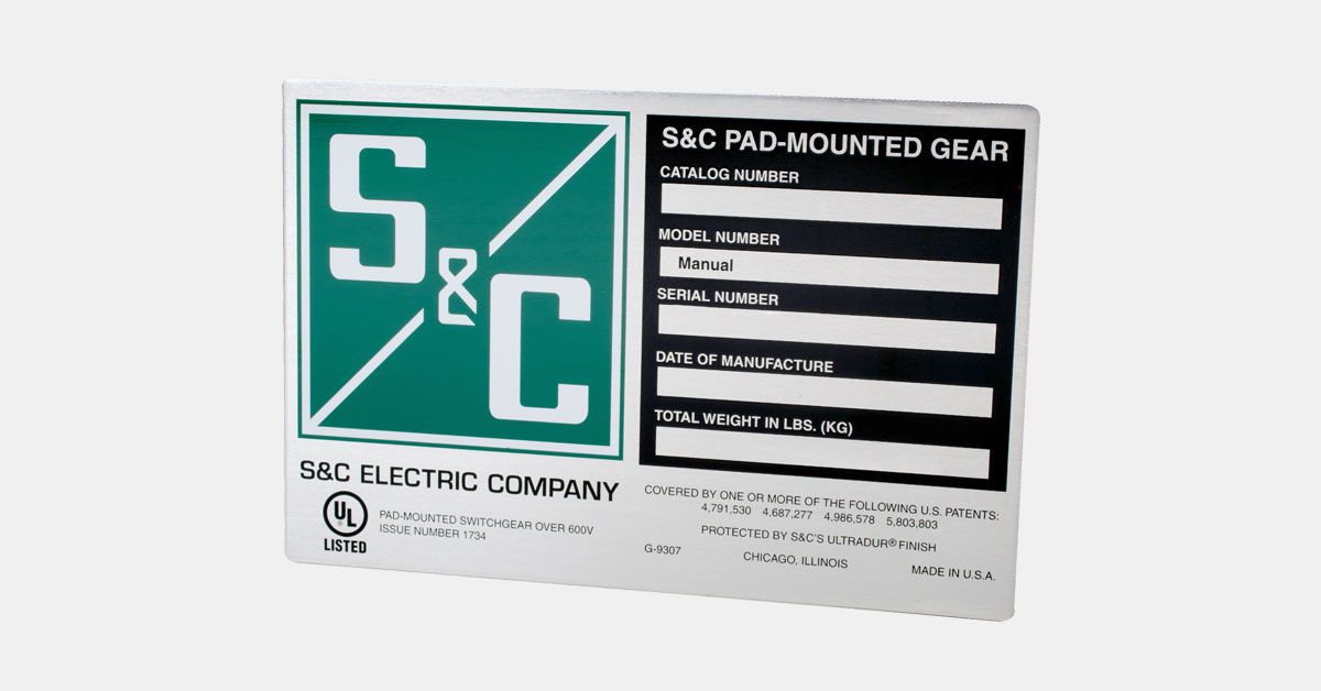 Custom Metal Nameplates | Gallas Label & Decal (773) 775-1000